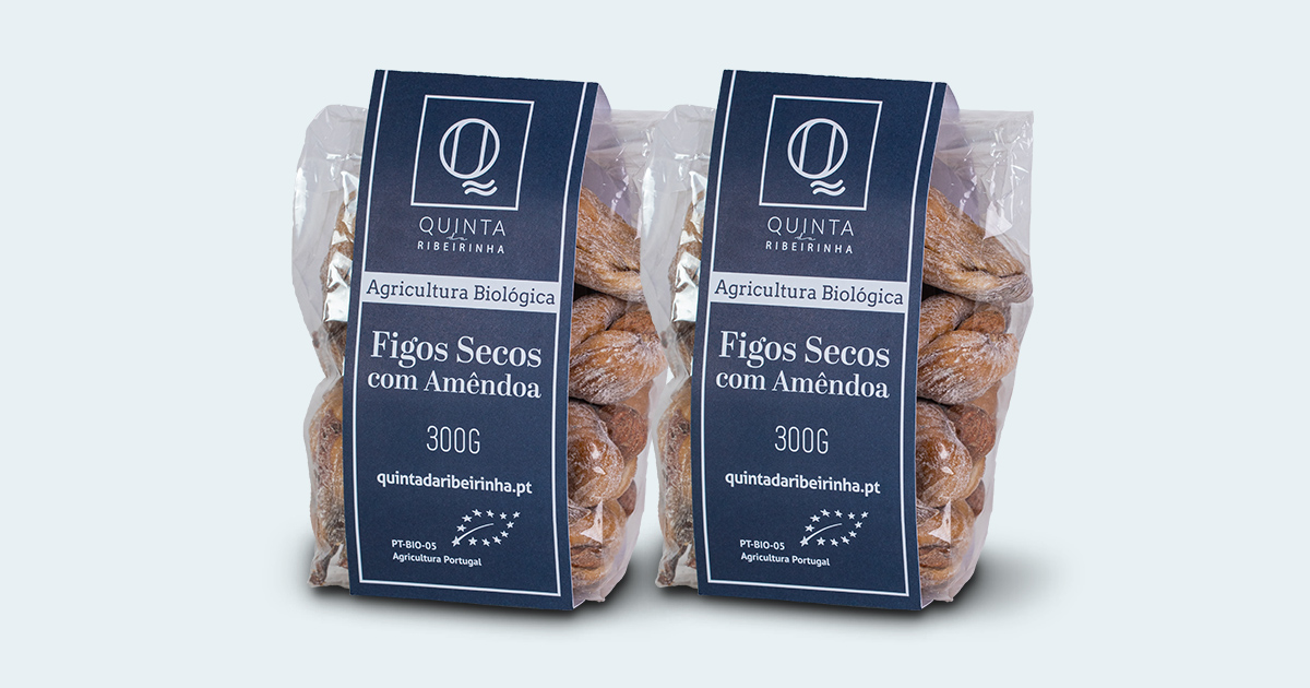 Figo Seco com Amêndoa Bio 300g - Quinta da Ribeirinha